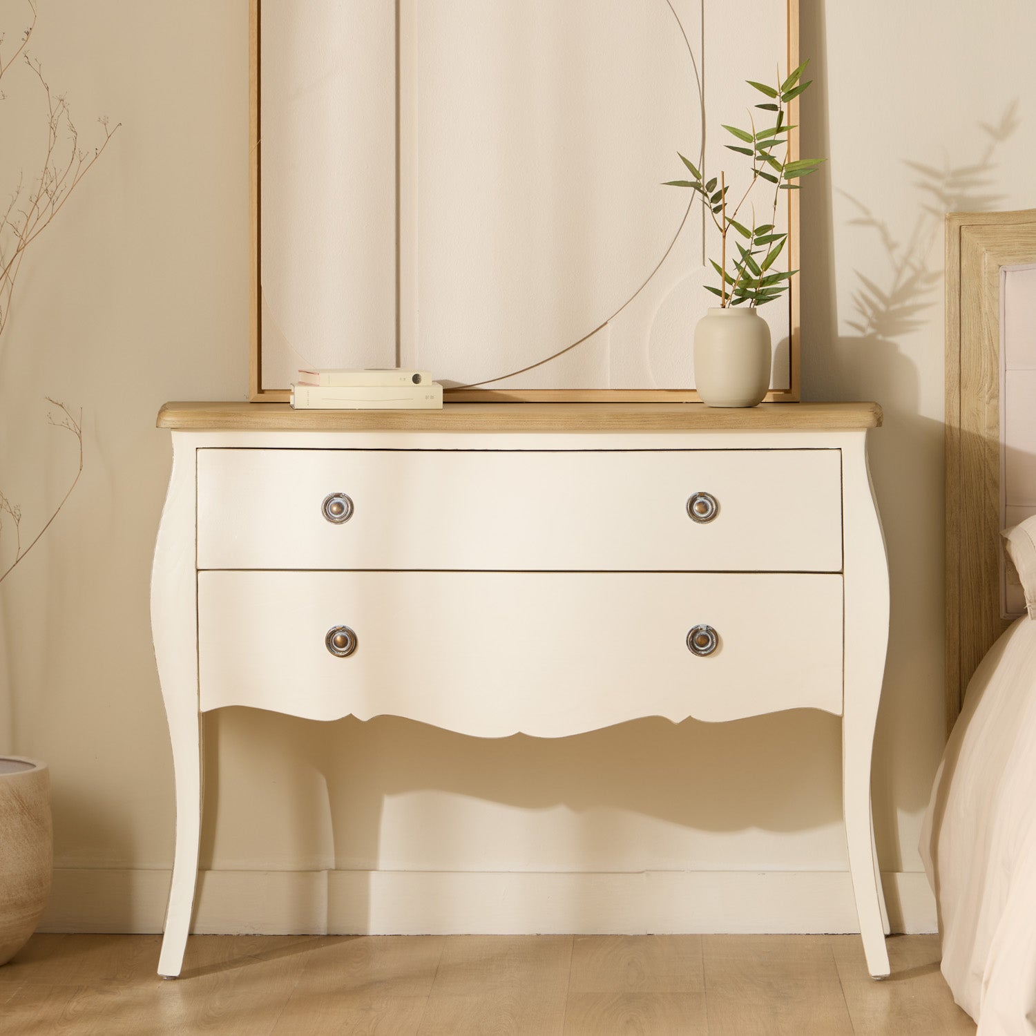 White wooden chest of drawers Triz - Bedrooms - Wabi home